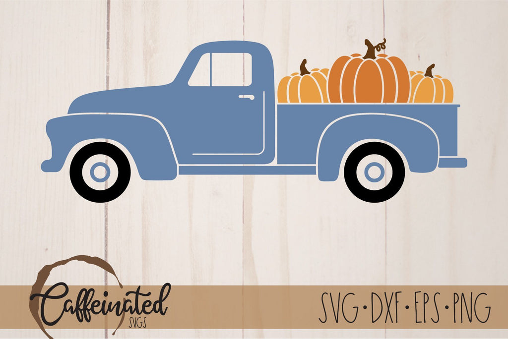 Pumpkin Truck svg, Fall Truck Svg - So Fontsy