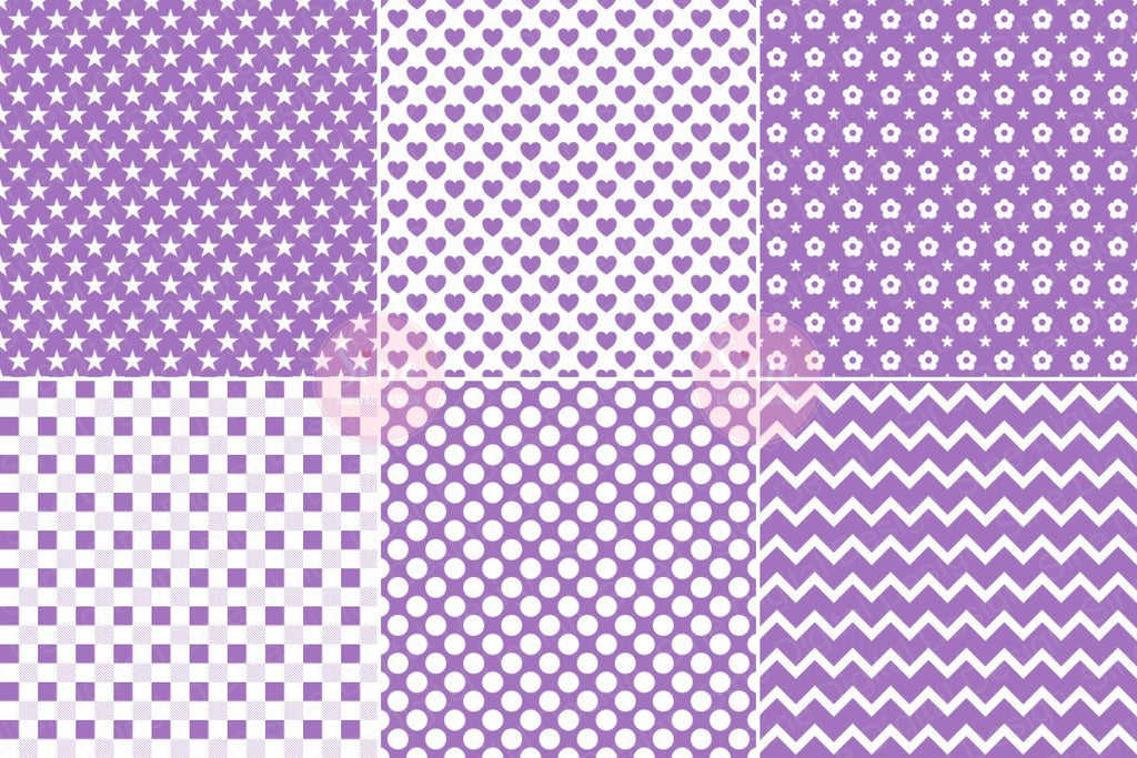 Purple and White Pattern Seamless Digital Paper Backgrounds - So Fontsy