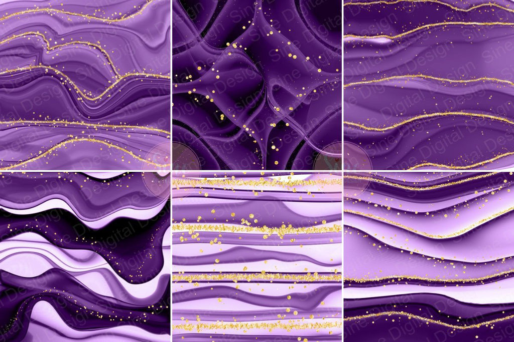 Purple Ink Digital Papers Texture Backgrounds - So Fontsy