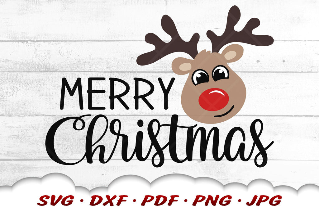 Reindeer SVG | Merry Christmas SVG - So Fontsy