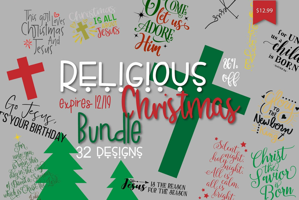 Religious Christmas Bundle - So Fontsy