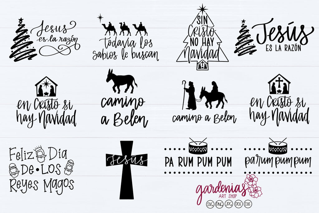 Spanish Religious Christmas Bundle - So Fontsy