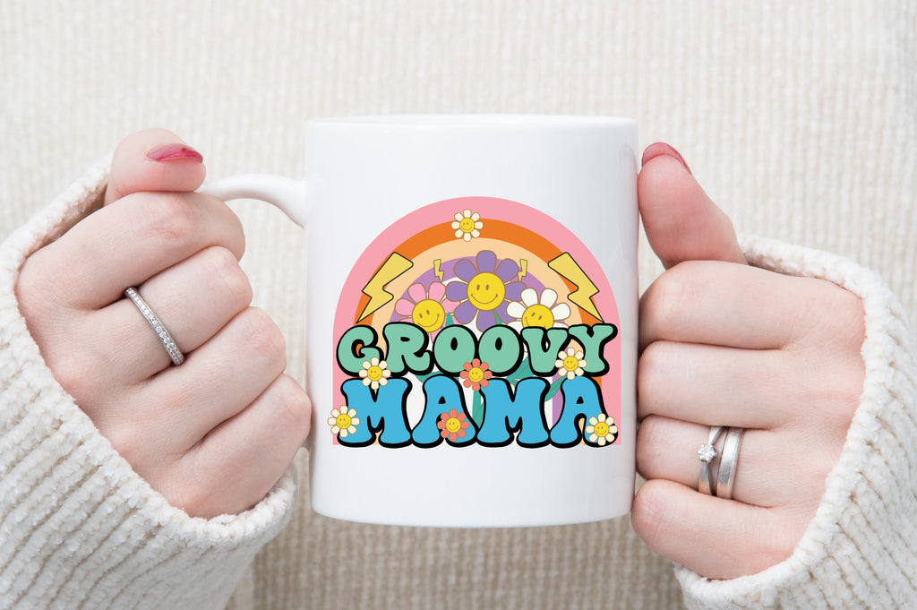 Retro Groovy Mama PNG Sublimation - So Fontsy