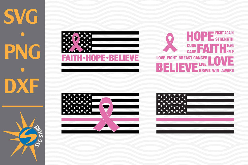 Ribbon USA Flag SVG, PNG, DXF Digital Files Include - So Fontsy