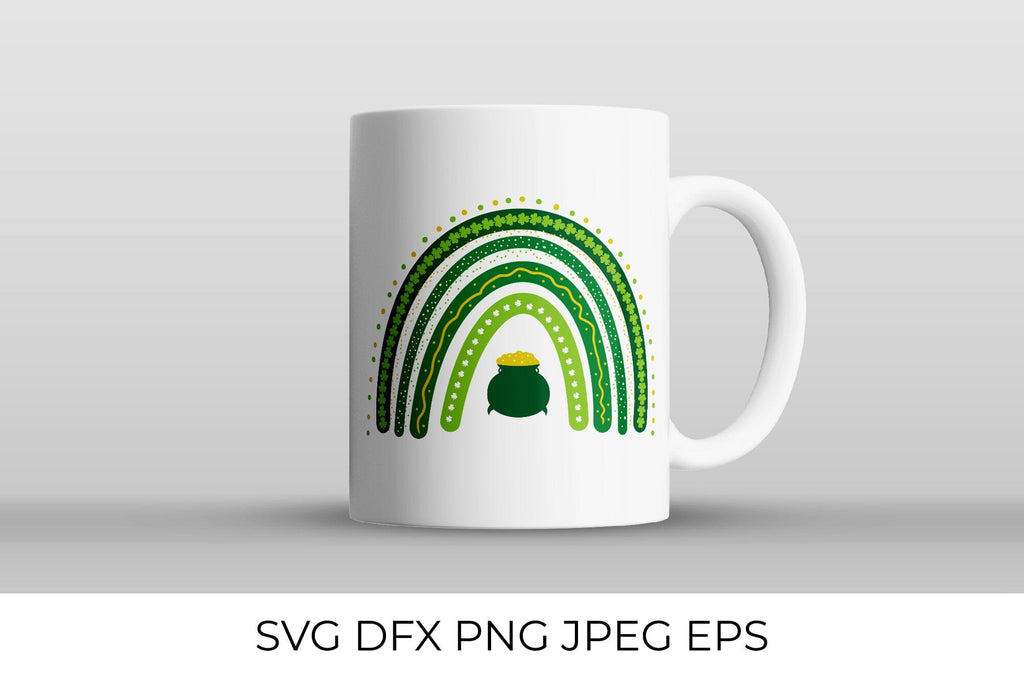 Saint Patricks Day rainbow. Cute Rainbow SVG - So Fontsy