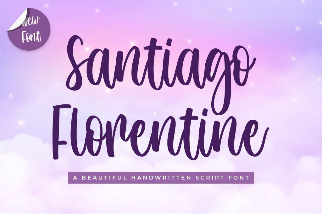 Santiago Florentine Modern Script Font - So Fontsy