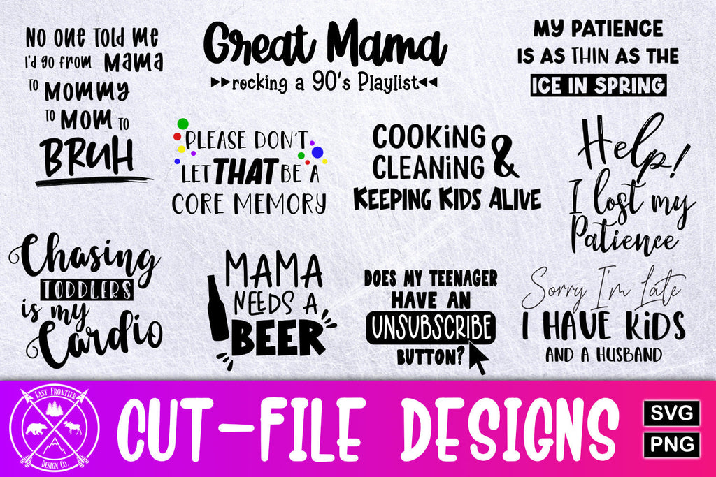 sarcastic mom quote Bundle|Funny mom quotes SVG - So Fontsy