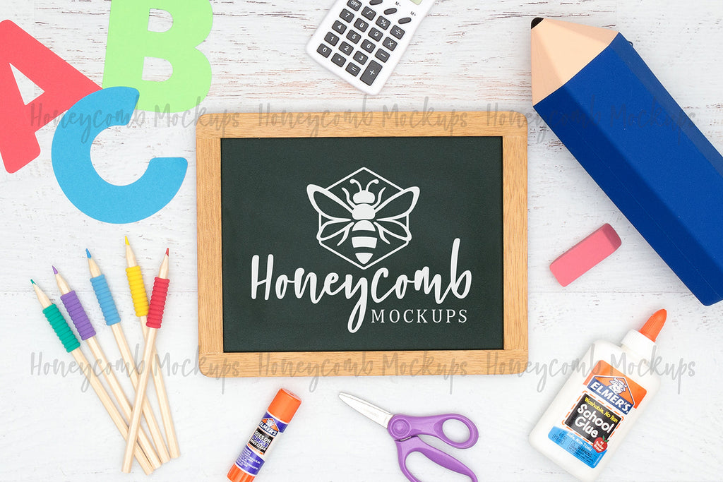 School Chalkboard Mockup, Teacher Chalkboard Mockup, Blank Chalkboard ...
