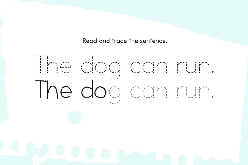 School Days Dash - Tracing Font for Handwriting Practice - So Fontsy