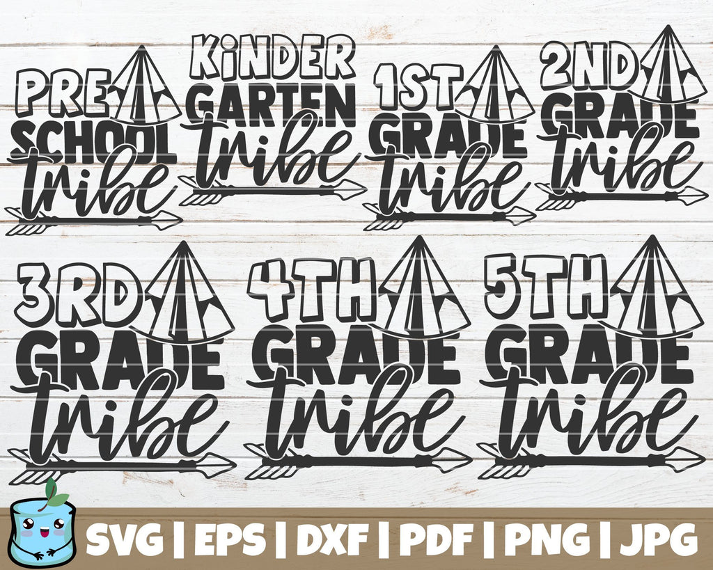 School Tribe SVG Bundle - So Fontsy