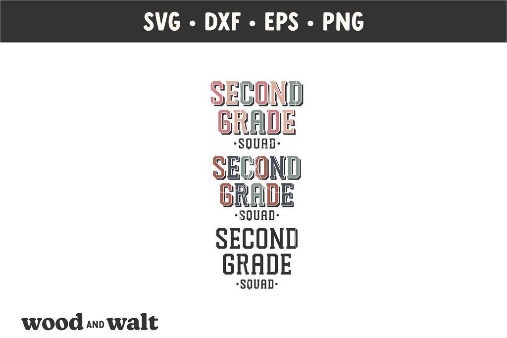 Second Grade Squad SVG | Back To School SVG - So Fontsy
