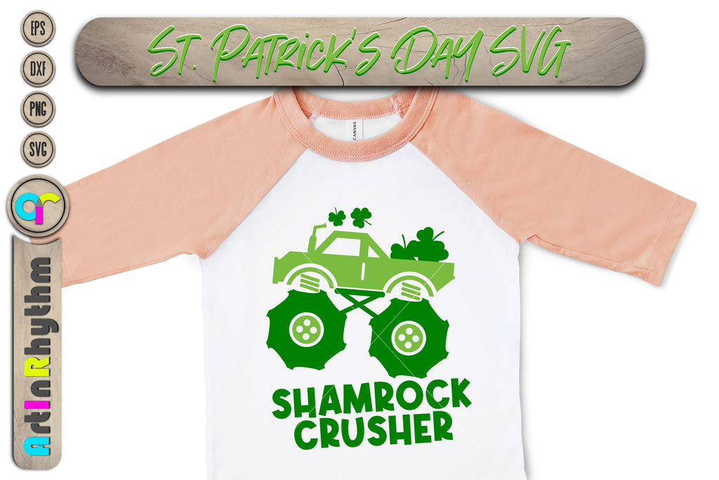 Shamrock Crusher svg, St. Patrick's day svg - So Fontsy