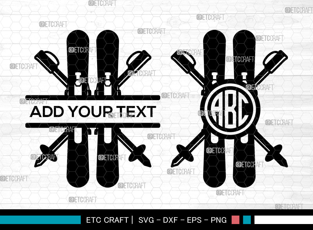 Skiing Monogram SVG, Skiing SVG, Ski Svg, Ski Helmet Svg, Ski Goggles ...