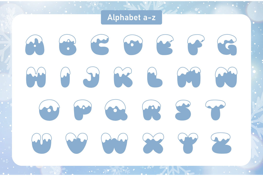 Snow Winter Decorative Font - So Fontsy