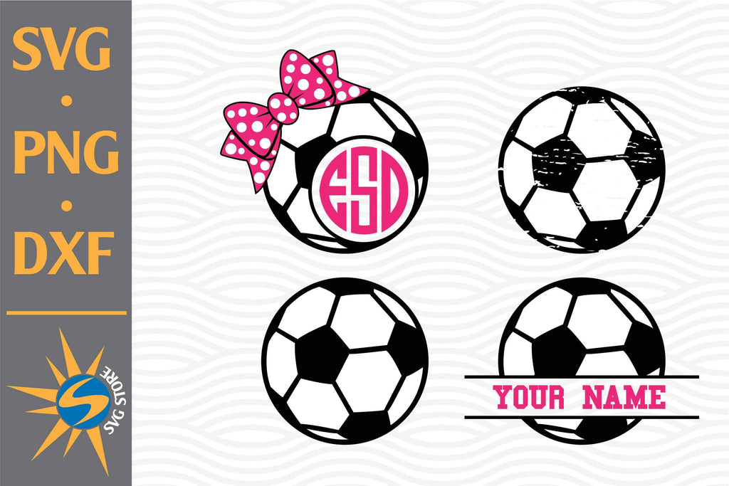 Soccer Monogram SVG, PNG, DXF Digital Files Include - So Fontsy