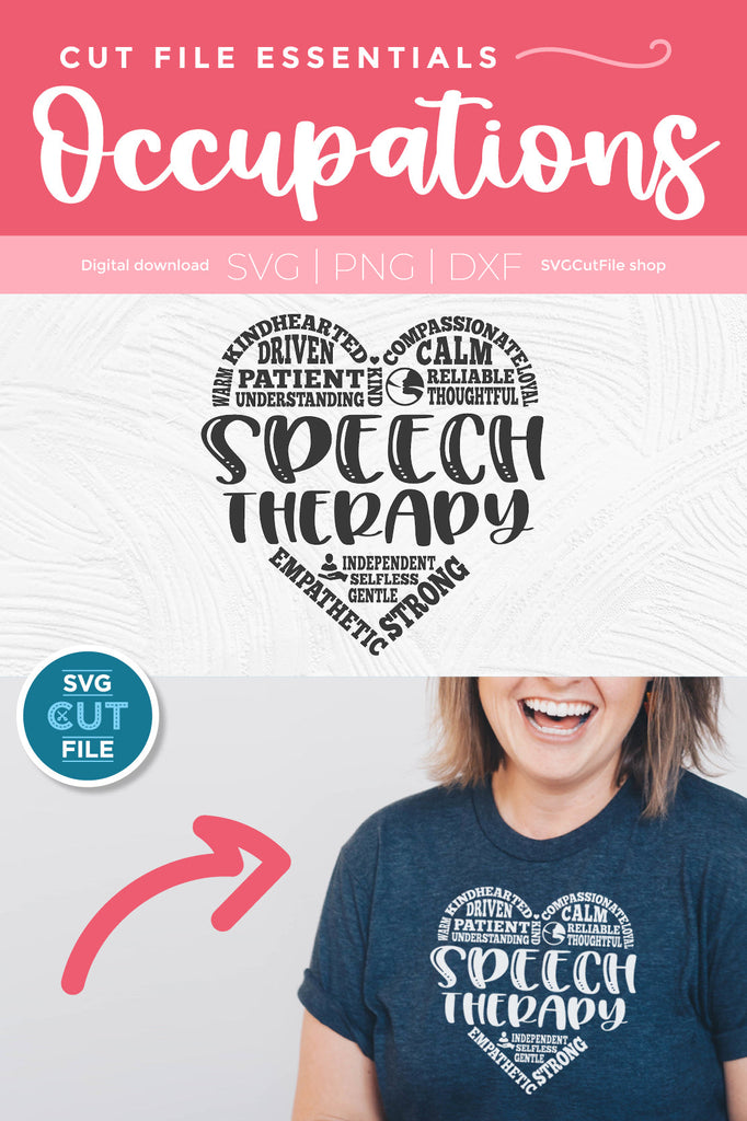 Speech therapy svg subway art - So Fontsy