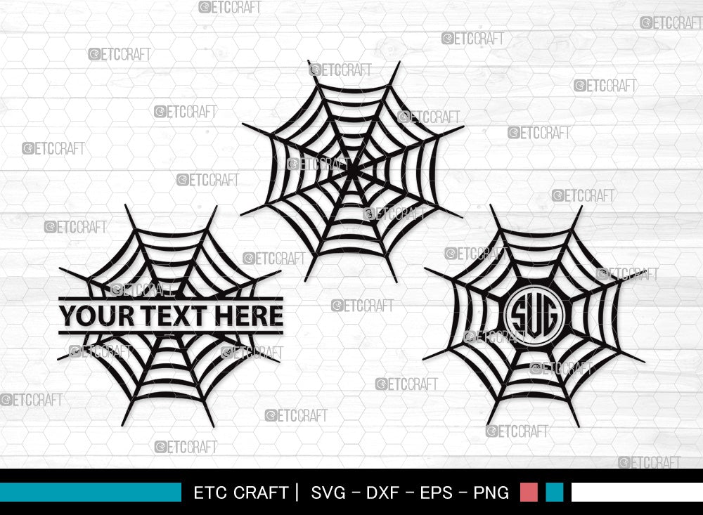 Spider Web Monogram SVG | Spider Svg | Cobweb Svg | Halloween Spider ...