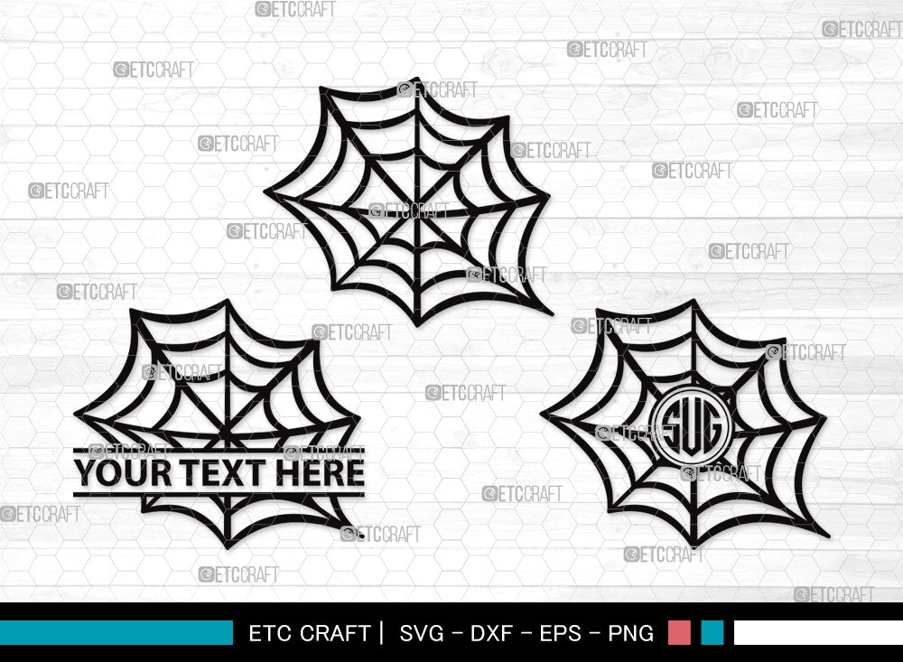 Spider Web Monogram SVG | Spider Svg | Cobweb Svg | Halloween Spider ...