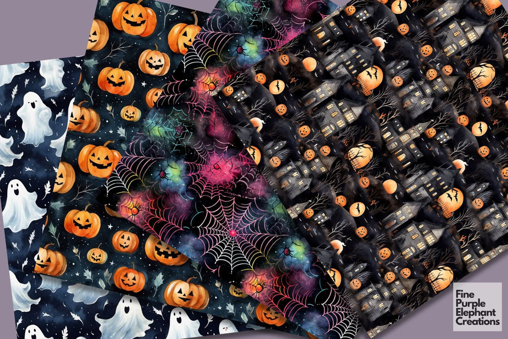 Spooky Halloween Digital Paper - So Fontsy