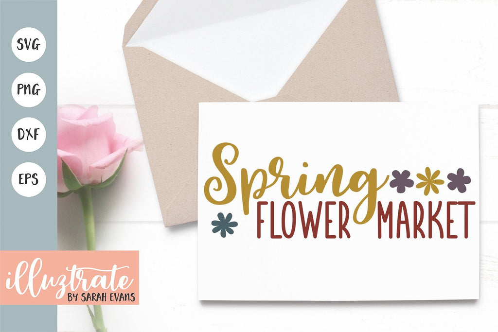 Spring Flower Garden SVG Cut File | Spring SVG | Spring DXF - So Fontsy