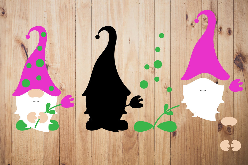 Spring Gnomes SVG. Gnome Cut Files. Mothers Day Gnome SVG - So Fontsy