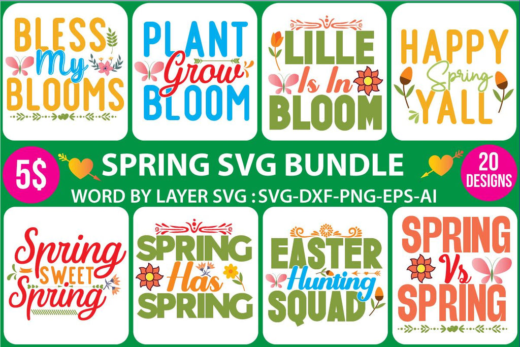 Spring SVG Bundle - So Fontsy