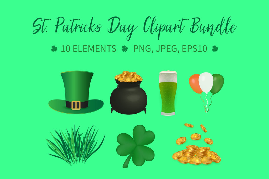 St. Patrick’s Day Clipart Bundle - So Fontsy
