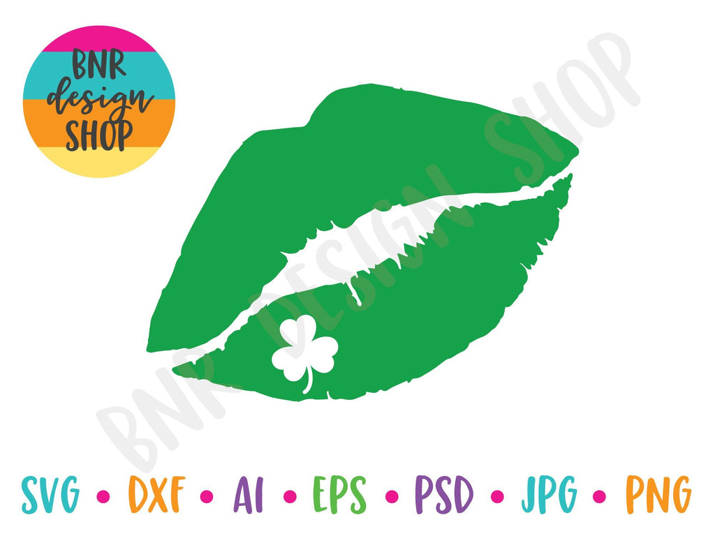 St Patrick's Day Lips SVG - So Fontsy