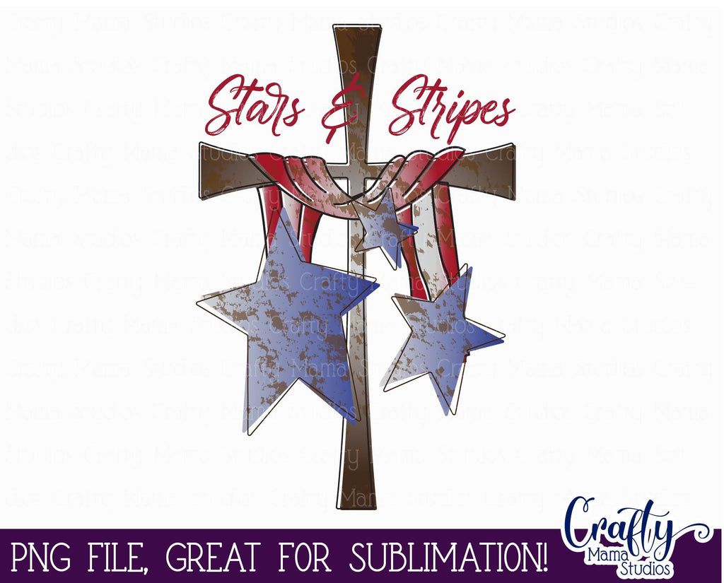 Stars And Stripes Png, Patriotic Sublimation Png - So Fontsy