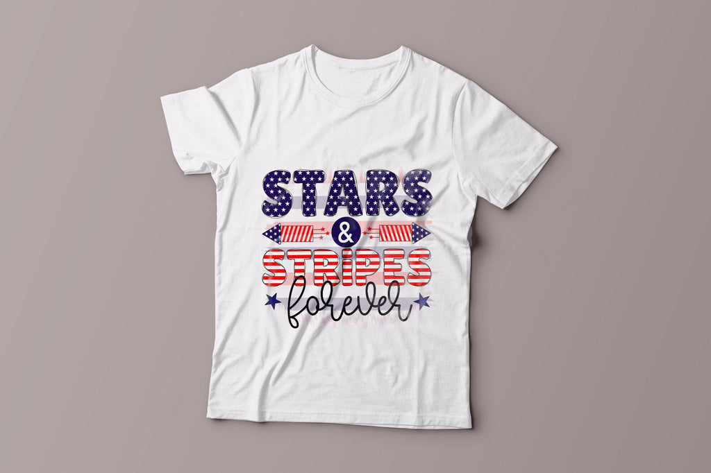 Stars & Stripes Forever, Patriotic PNG Sublimation - So Fontsy