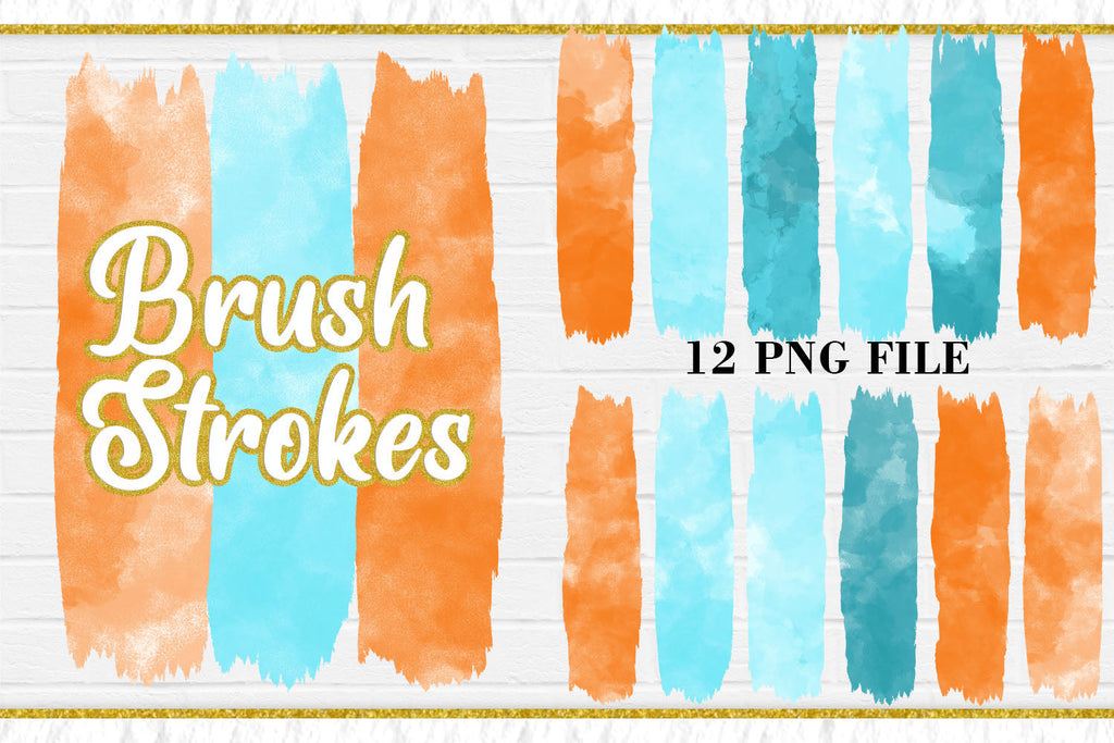 Sublimation Brush Strokes PNG, - So Fontsy