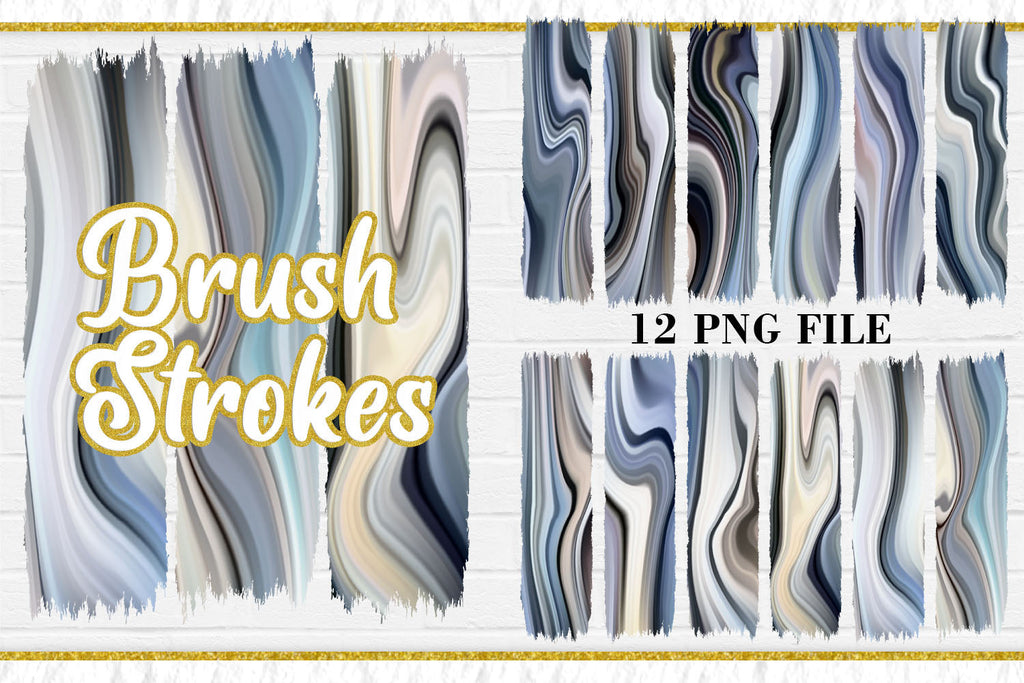 Sublimation Brush Strokes PNG, - So Fontsy