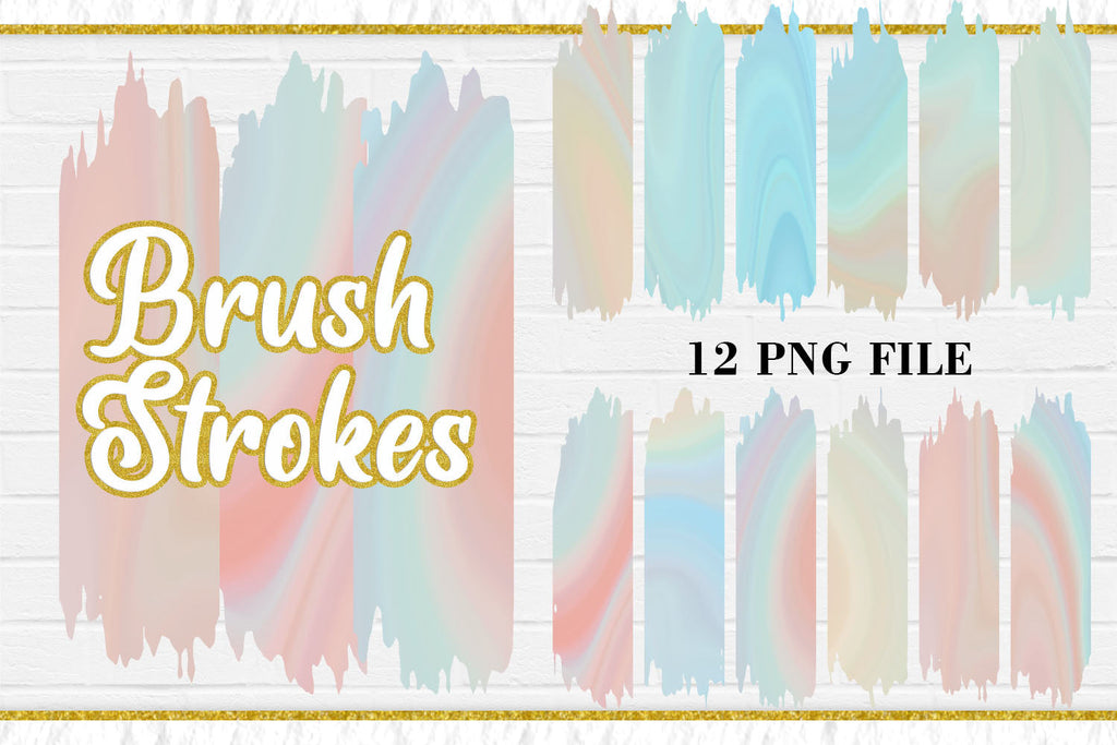 Sublimation Brush Strokes PNG, - So Fontsy