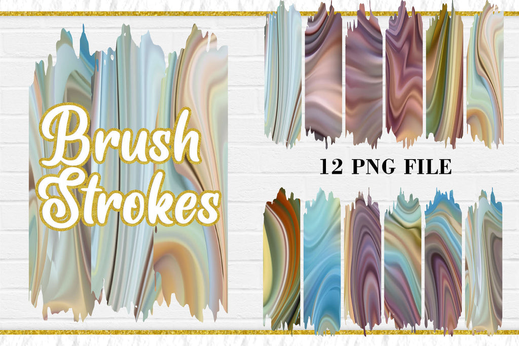 Sublimation Brush Strokes PNG, - So Fontsy
