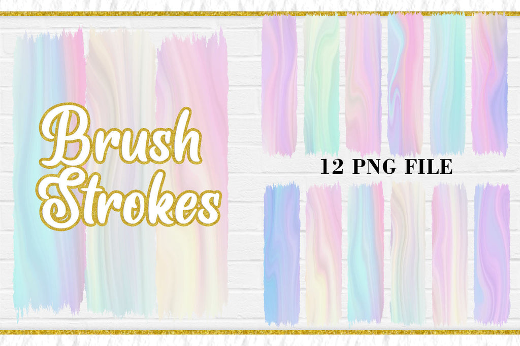 Sublimation Brush Strokes PNG, - So Fontsy
