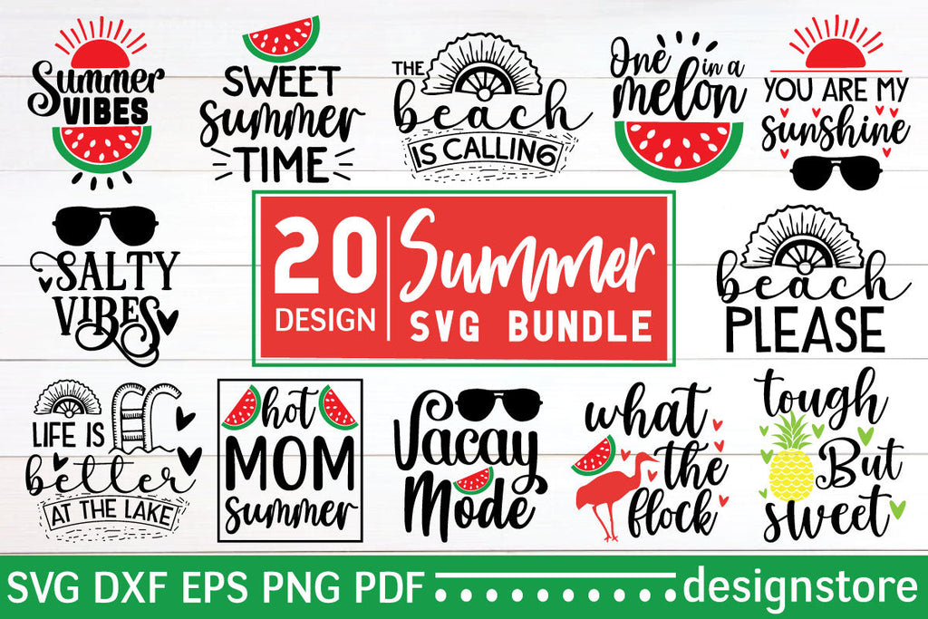 Summer Svg Bundle - So Fontsy