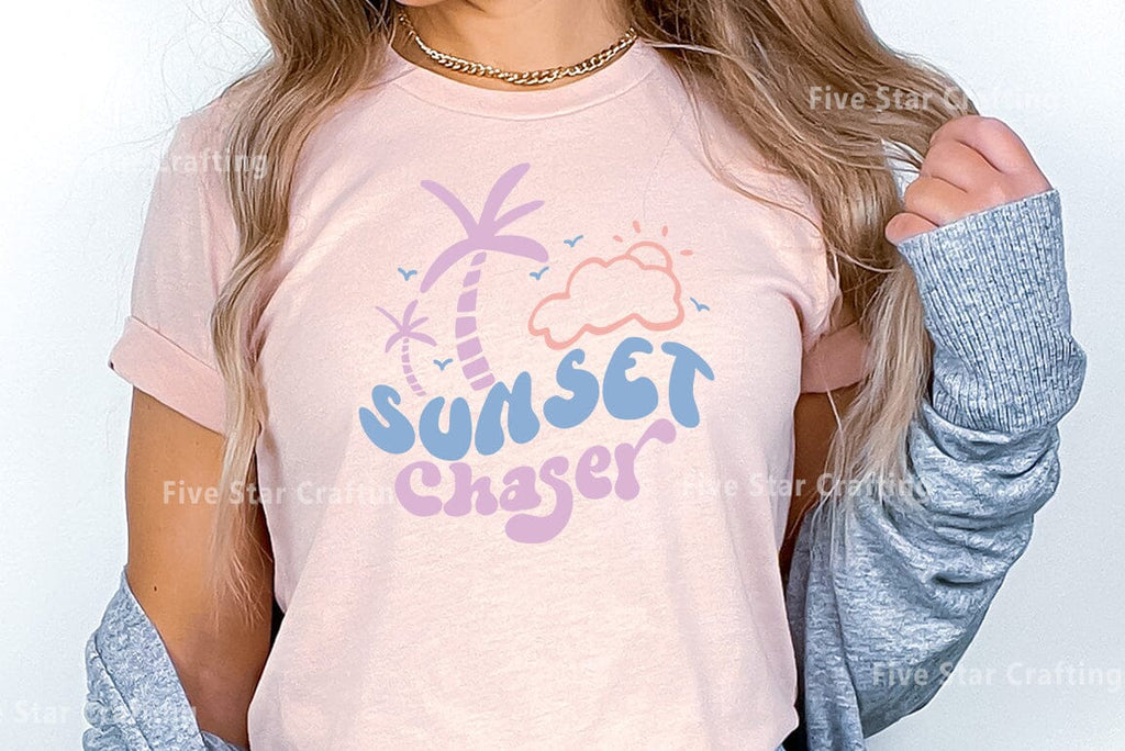 Summer SVG Design, Sunset Chaser - So Fontsy