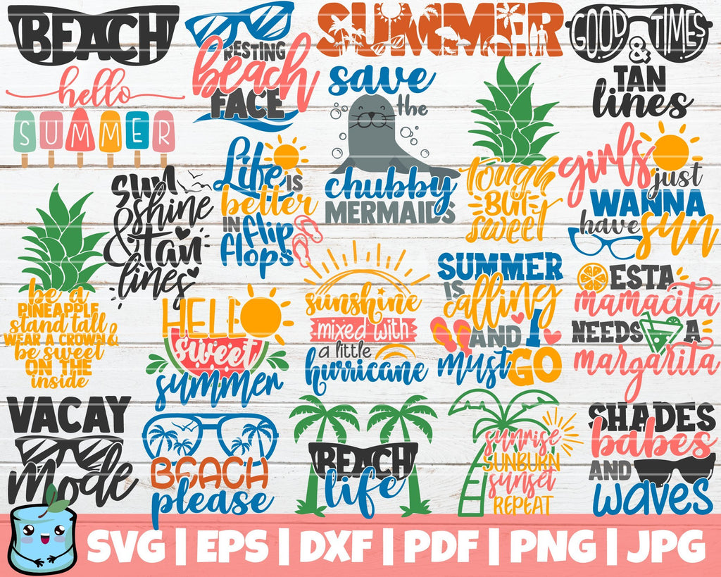 Summertime SVG Bundle - So Fontsy