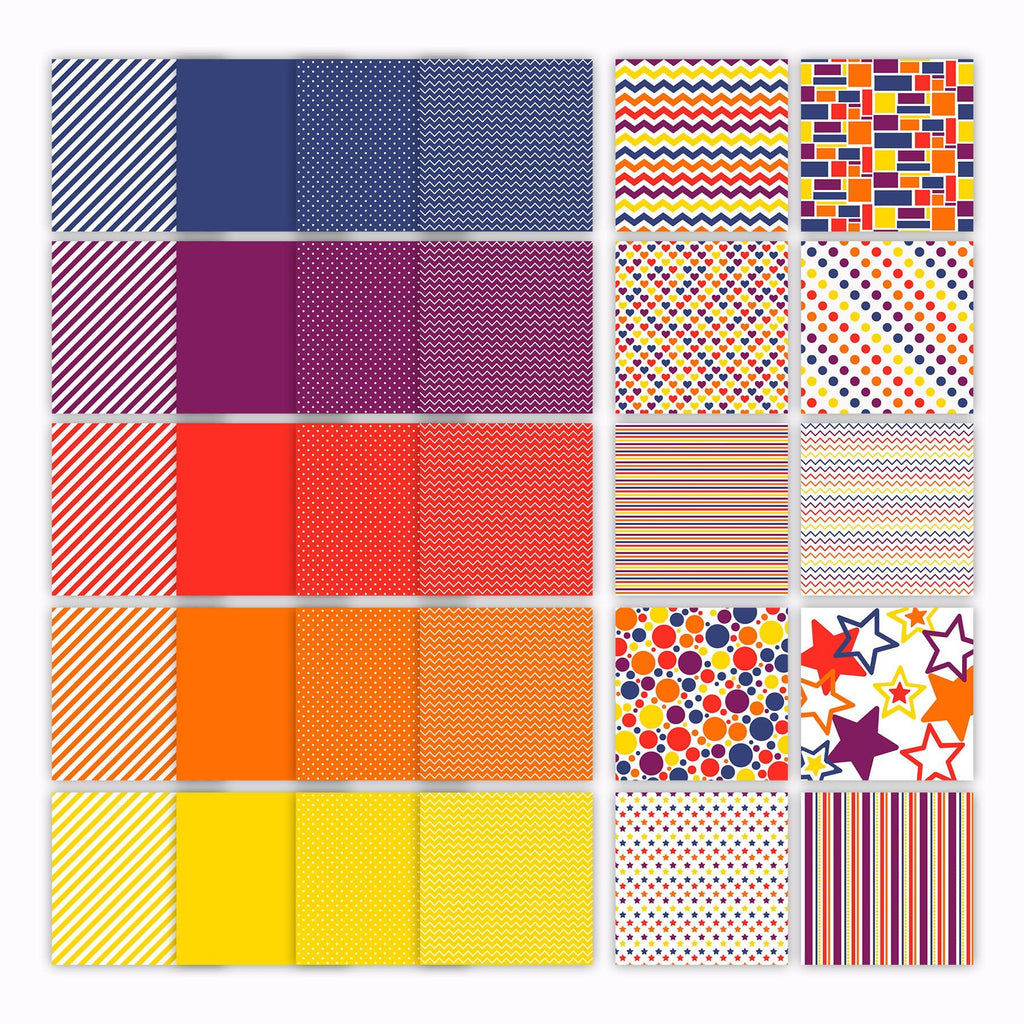 Sunset Digital Papers - So Fontsy