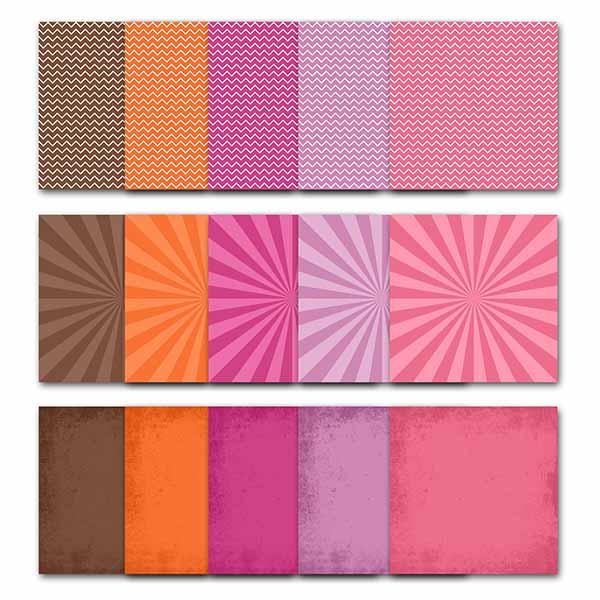 Sweet and Sassy Digital Paper Pack - So Fontsy