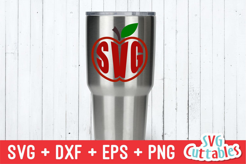 Teacher Apple Monogram Font - So Fontsy