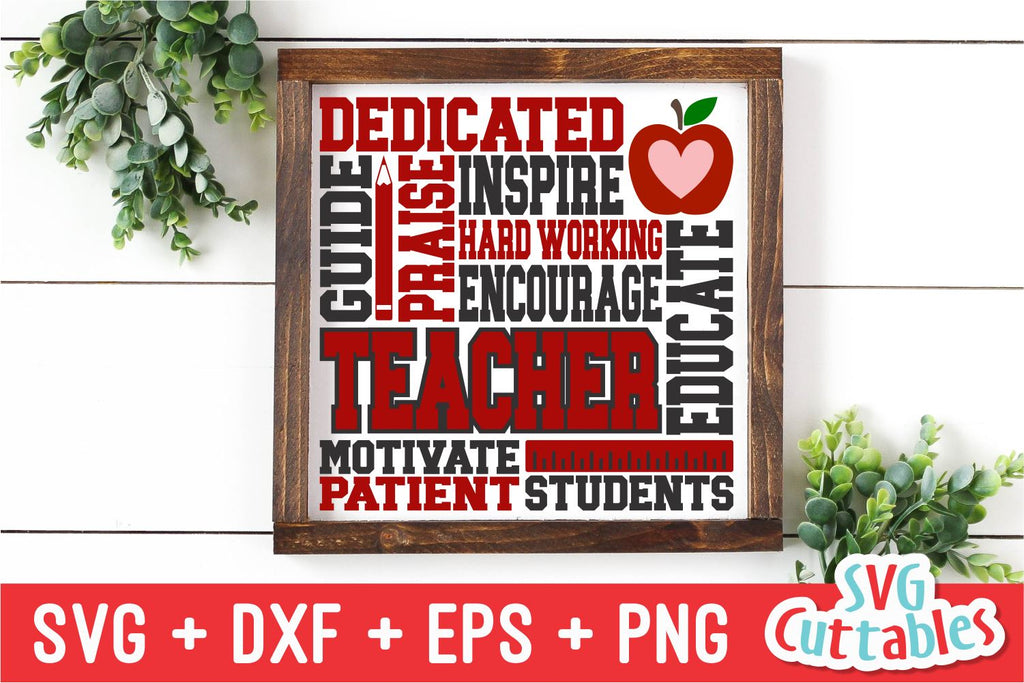 Teacher Subway Art - So Fontsy