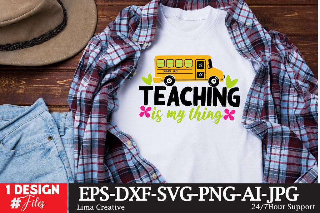 Teaching Is My Thing SVG Design - So Fontsy