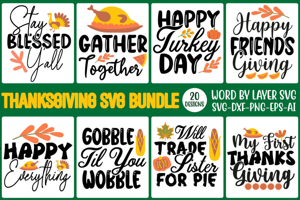 Thanksgiving Bundle SVG, Fall Porch Sign Svg, Thankfull SVG, thankful ...