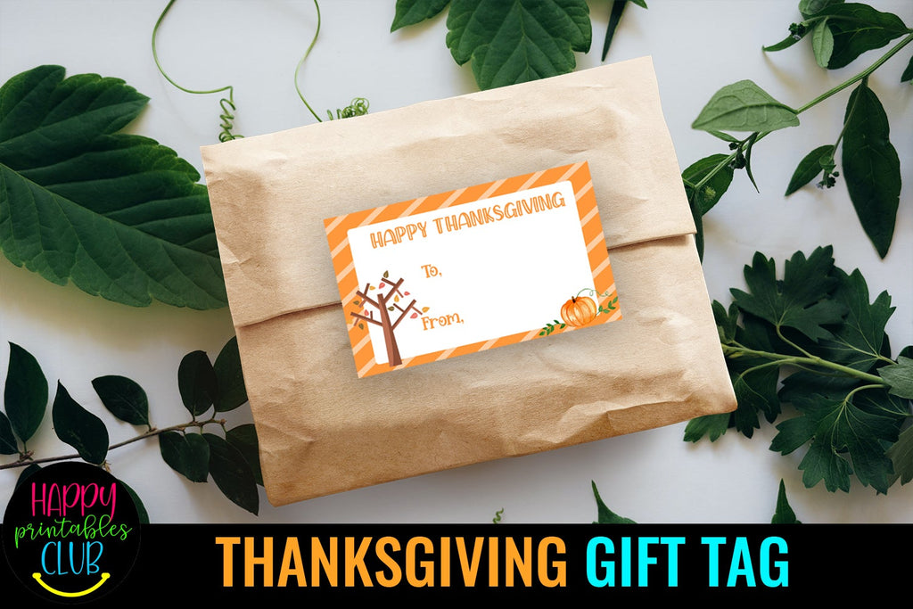 Thanksgiving Gift Tags- Printable Gift Tags Thanksgiving - So Fontsy