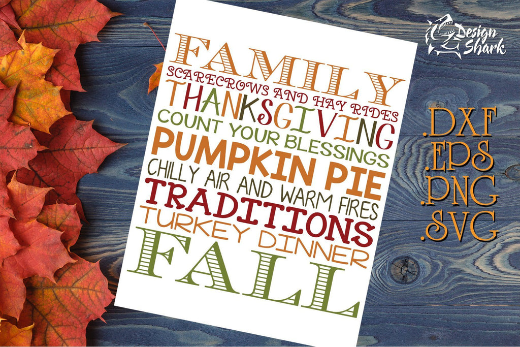 Thanksgiving Subway Art - So Fontsy