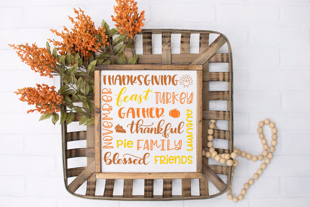 Thanksgiving Subway Art SVG - Thanksgiving SVG - So Fontsy