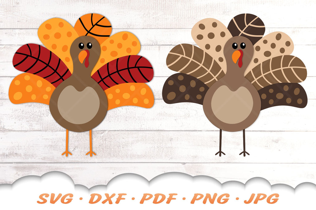 Thanksgiving Turkey SVG - So Fontsy