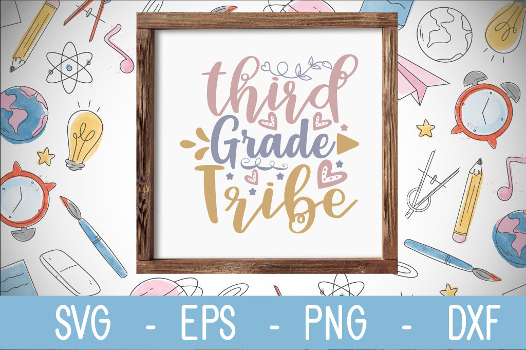 third grade tribe SVG cut file - So Fontsy