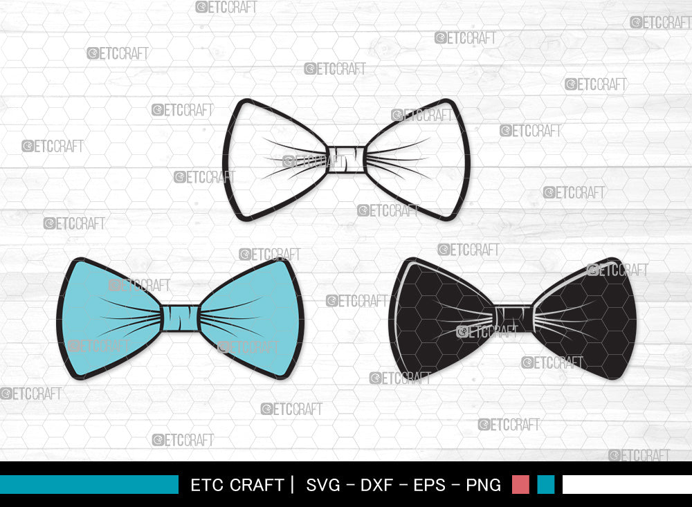 Tie Clipart SVG, Necktie Svg, Tuxedo Tie Svg, Men's Neckties Svg, Neck ...